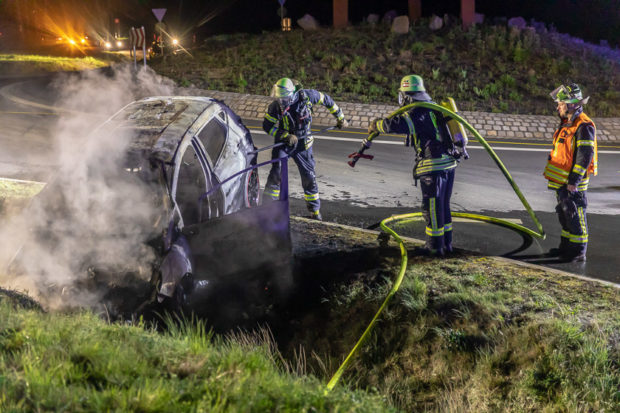 Schwerer Verkehrsunfall auf der B254 bei Altenburg - Oberhessen-Live