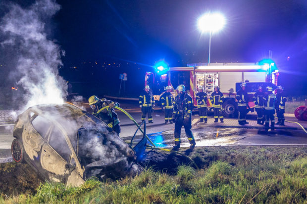 Schwerer Verkehrsunfall auf der B254 bei Altenburg - Oberhessen-Live
